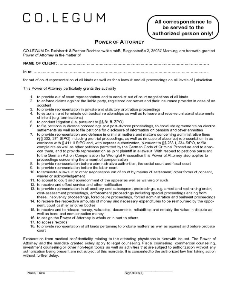 Fillable Online Beware of Naming Co- Agents in your Power of Attorney ...