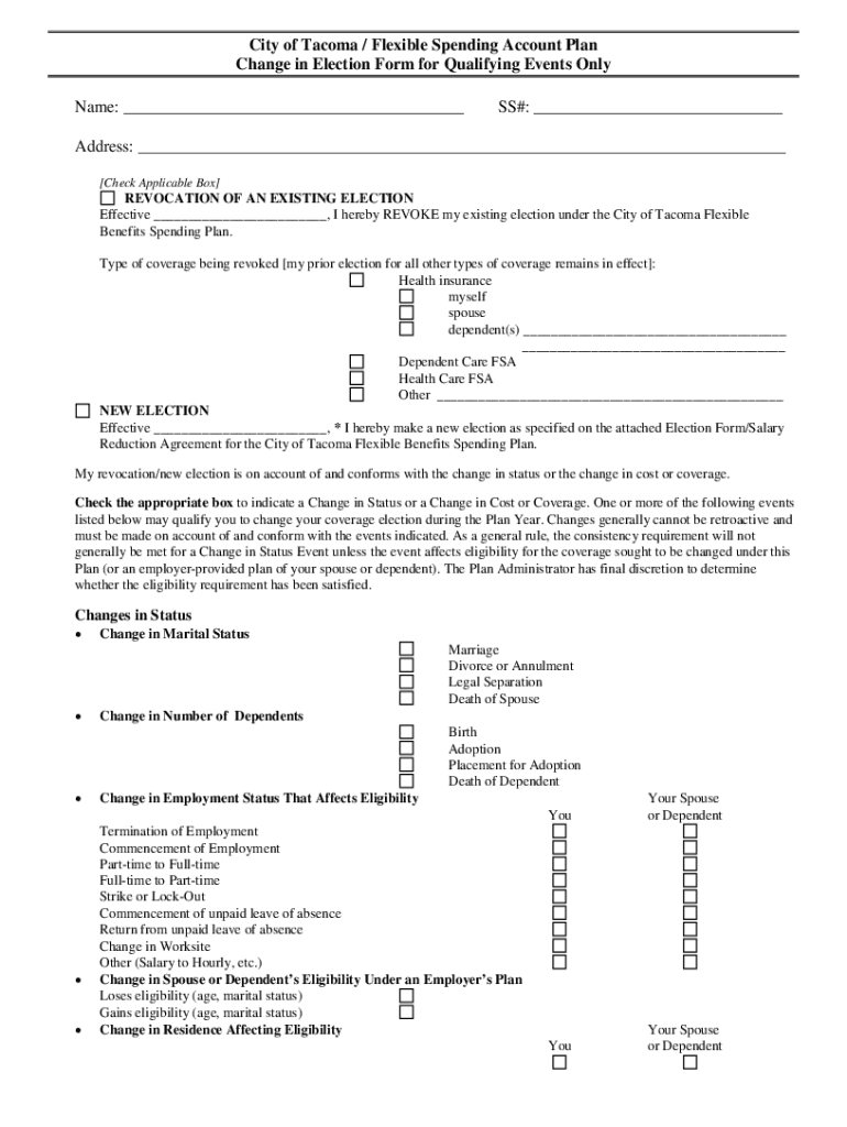 Fillable Online Plan Information - City of Tacoma Fax Email Print - pdfFiller