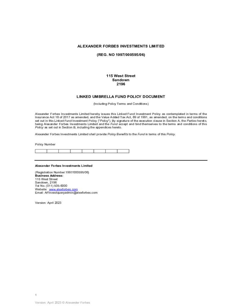 Fillable Online Portfolios and Fact Sheets - AFRIS Fax Email Print ...