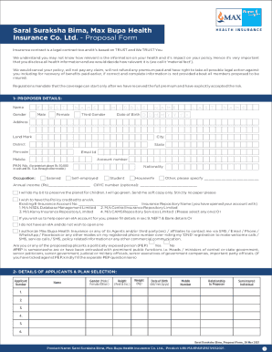 Fillable Online ReAssure 2.0 - Proposal Form Fax Email Print - pdfFiller