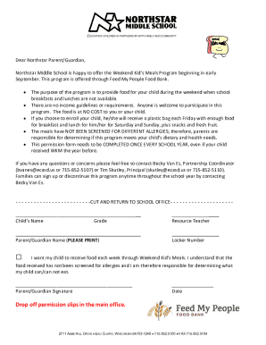 Fillable Online Drop off permission slips in the main office. Fax Email ...