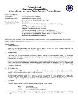 Fillable Online apollo parkways primary school uniform order form Fax ...