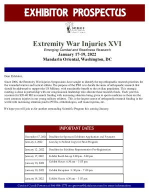 Fillable Online The Extremity War Injury Symposium: Emerging Combat ...