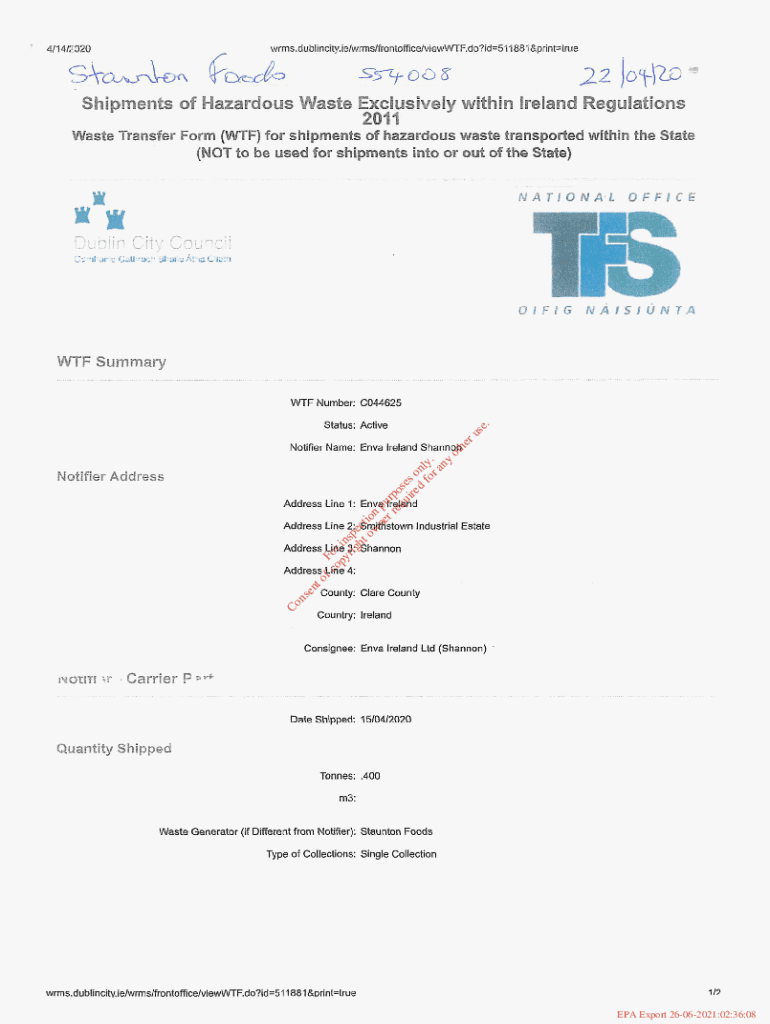 Fillable Online Shipments of Hazardous Waste Excl ... Fax Email Print ...