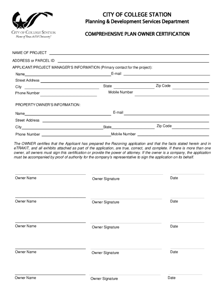 Fillable Online Zoning Map Amendment Rezoning Fax Email Print - pdfFiller