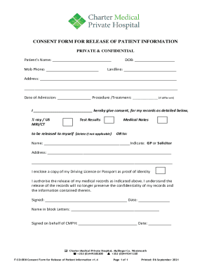 Fillable Online a sample information sharing consent form Fax Email ...