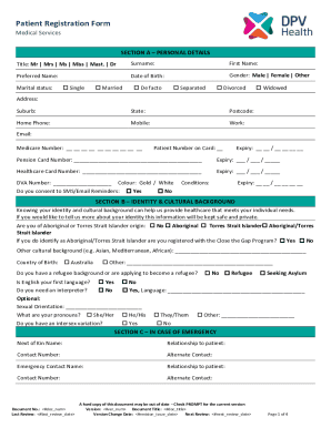 Fillable Online Government Hospital Admission Form - Fill Online ...
