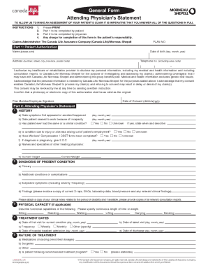 Fillable Online Attending Physician's Statement General Form Fax Email ...