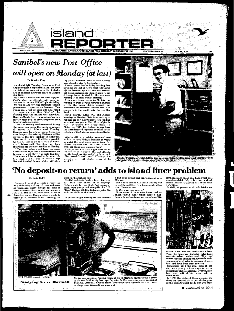 Fillable Online USPS reports on mail pick-up location change for ...