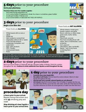 Fillable Online procedure day Fax Email Print - pdfFiller