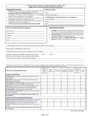 Fillable Online Edit Referee Assessment Form - submitted by Mr Leon ... Fax Email Print - pdfFiller