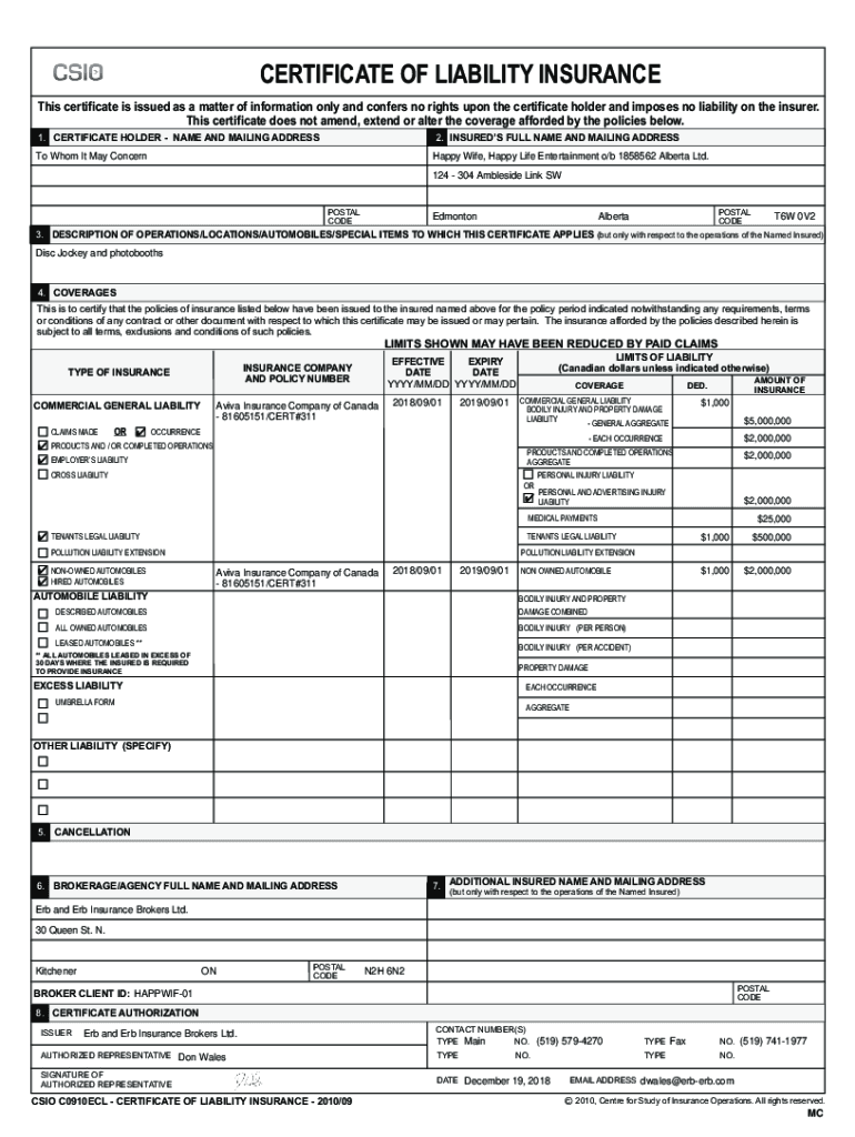 Fillable Online Happy Wife, Happy Life Entertainment o/b 1858562 ...