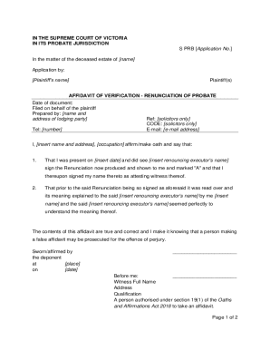 Fillable Online Affidavit of medical practitioner - executor or ...