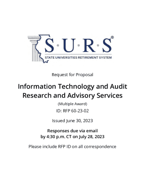 Fillable Online REQUEST FOR PROPOSAL (RFP) Audit Services for the ... Fax Email Print - pdfFiller