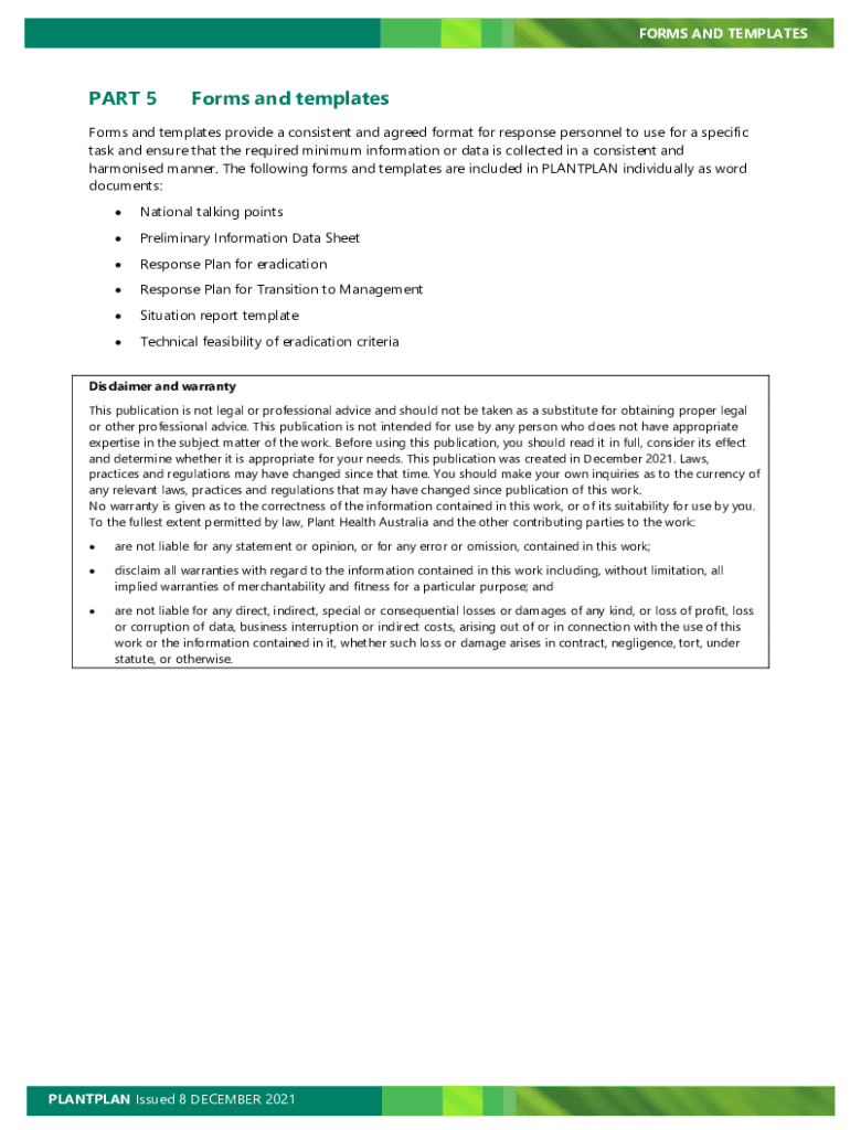 Fillable Online PART 5 Forms and templates Fax Email Print - pdfFiller