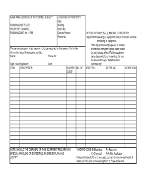 Fillable Online Disposal Form Fax Email Print - pdfFiller