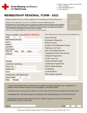 Fillable Online MEMBERSHIP REnEwal FORM Fax Email Print - pdfFiller