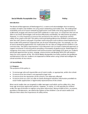 Fillable Online Solved A social media usage policy is a set of rules ...