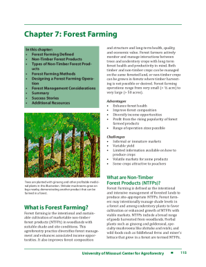 Fillable Online Forest Farming and Non-Timber Forest Products Defined ...