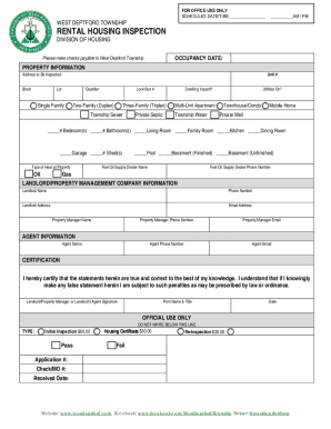 Fillable Online RENTAL HOUSING INSPECTION Fax Email Print - pdfFiller