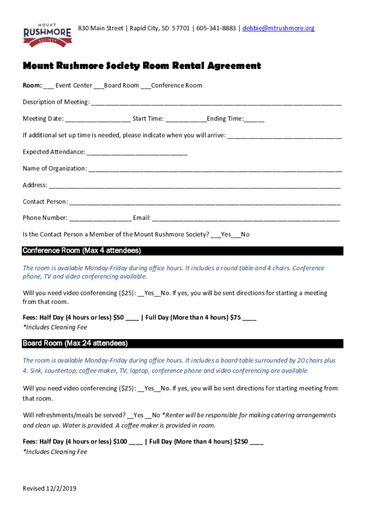 Fillable Online Room-Rental-Agreement-and-Policies. ... Fax Email Print ...