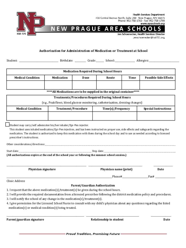 Fillable Online Medication Administration Form and ... Fax Email Print ...