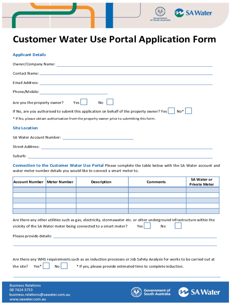 Fillable Online Smart Meter Application Form Fax Email Print - pdfFiller