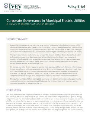 Fillable Online Corporate Governance in Municipal Electric Utilities ...