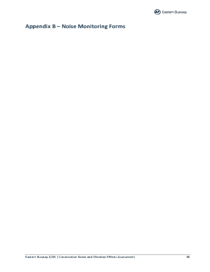 Fillable Online Appendix B Noise Monitoring Forms Fax Email Print ...