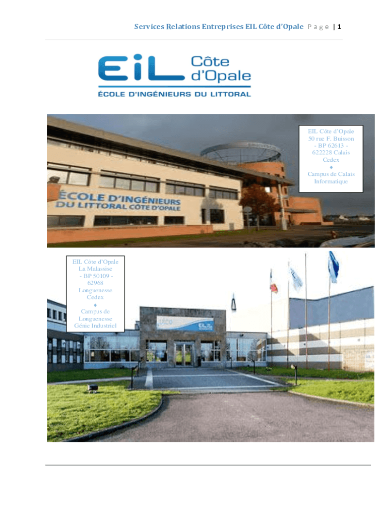 Remplissable En Ligne Services Relations Entreprises EIL Cte d'Opale ...