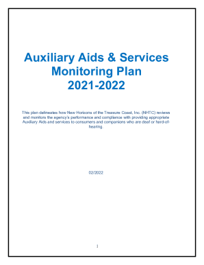 Fillable Online Auxiliary Aids and Services - Department on Disability ...