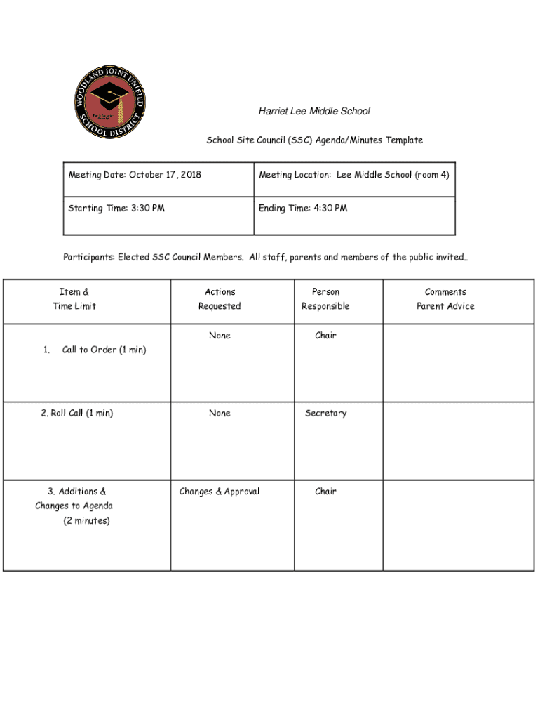 Fillable Online Harriet Lee Middle School Fax Email Print - pdfFiller