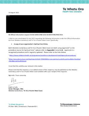 Fillable Online Official Information Act requests Fax Email Print ...