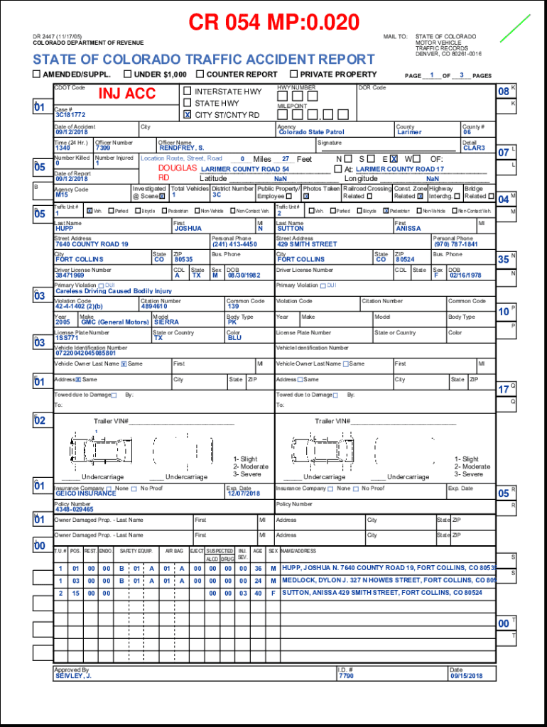 Fillable Online (Traffic accident report) Fax Email Print - pdfFiller