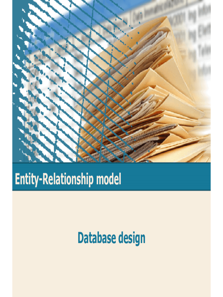 Fillable Online Dbdmg Polito Designing A Relational Database And Creating An Entity Fax