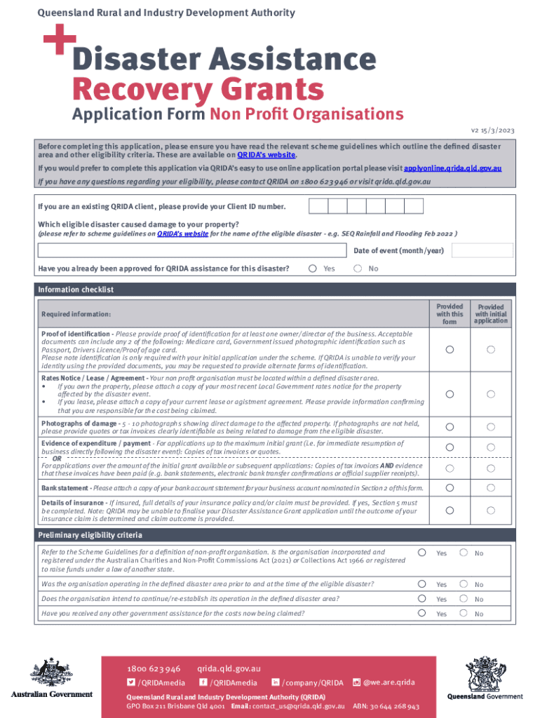 Fillable Online Disaster Assistance Fax Email Print - pdfFiller