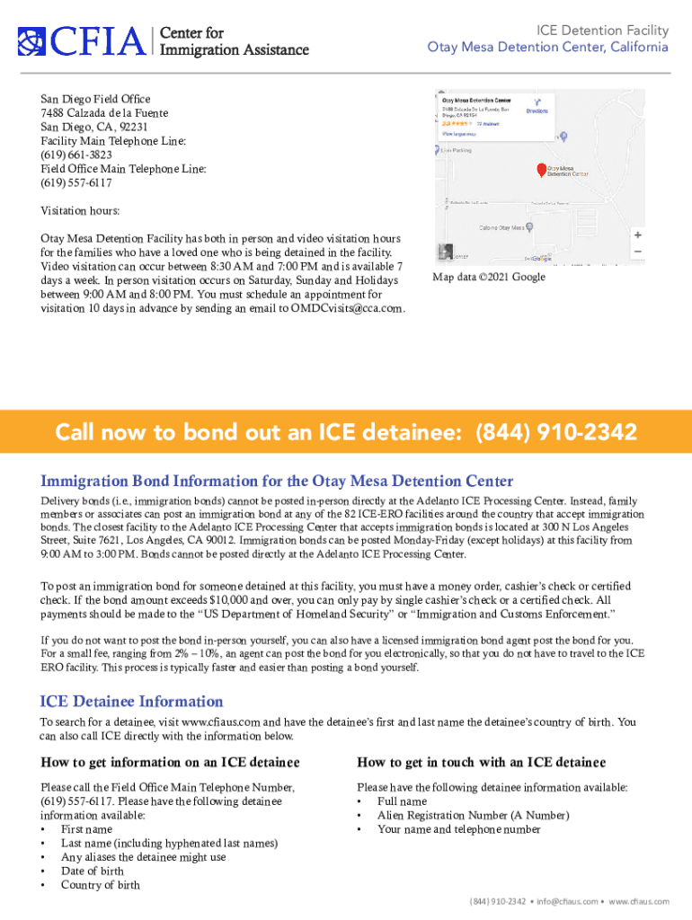Fillable Online East Mesa Reentry FacilityFacility Directory Table List ...