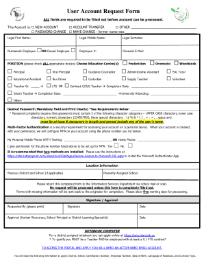Fillable Online Policy-311-and-Email-User-Account-Request-Forms ... - NBED Fax Email Print ...