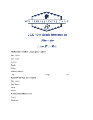 Fillable Online PARENT/GUARDIAN INFORMATION (Please Print) Fax Email Print - pdfFiller