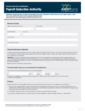 Fillable Online FORM-Payroll-Deduction-Authority. ... Fax Email Print - pdfFiller