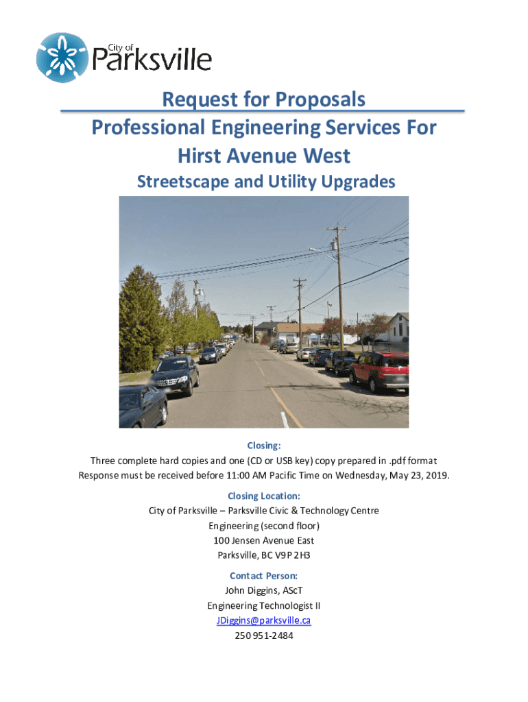 Fillable Online Request for Proposals Professional Engineering Services ... Fax Email Print ...