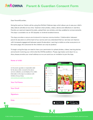 Fillable Online Parent & Guardian Consent Form Fax Email Print - pdfFiller