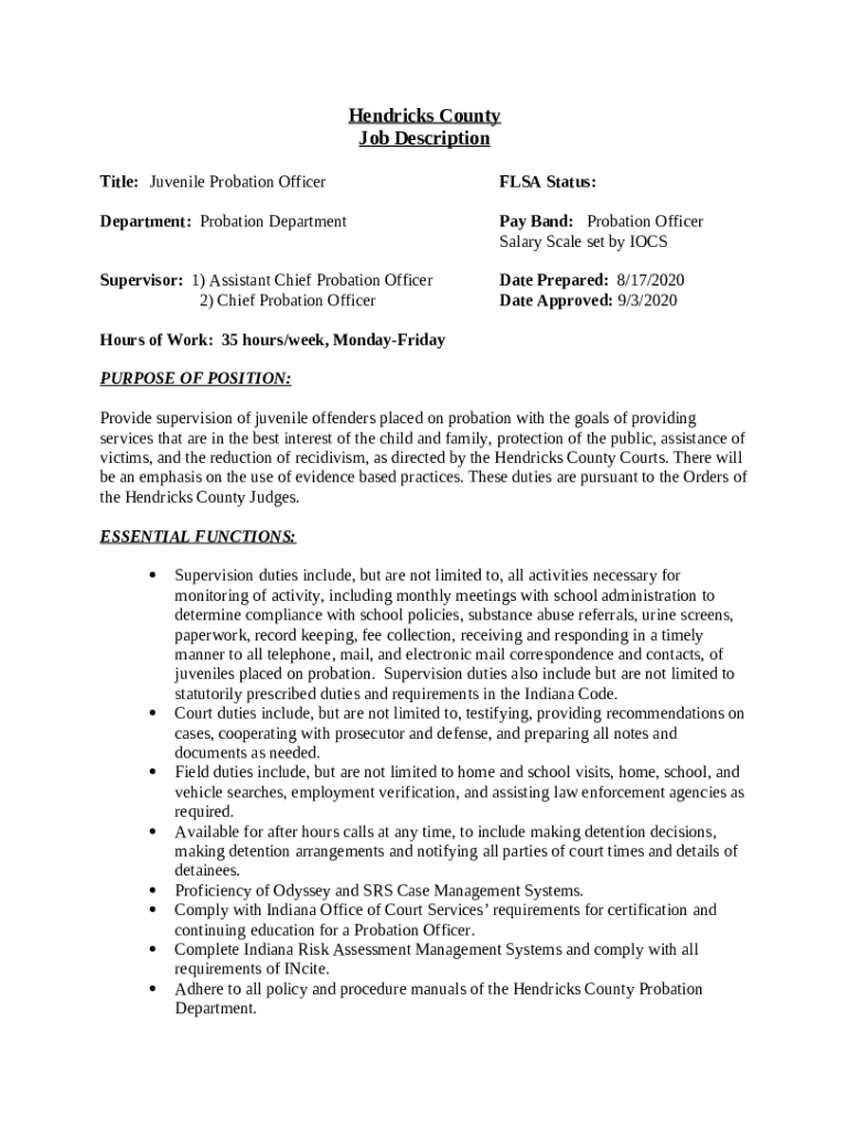 Office of Court Services: Salary Materials - Probation Doc Template ...