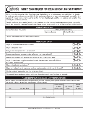 Fillable Online Filing a Weekly Claim - Unemployment Compensation - PA ...