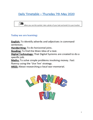 Fillable Online jinibarass eq edu Today we are learning: Fax Email ...