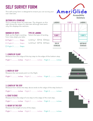 Fillable Online SELF SURVEY FORM - 4 Stair Lifts Fax Email Print ...