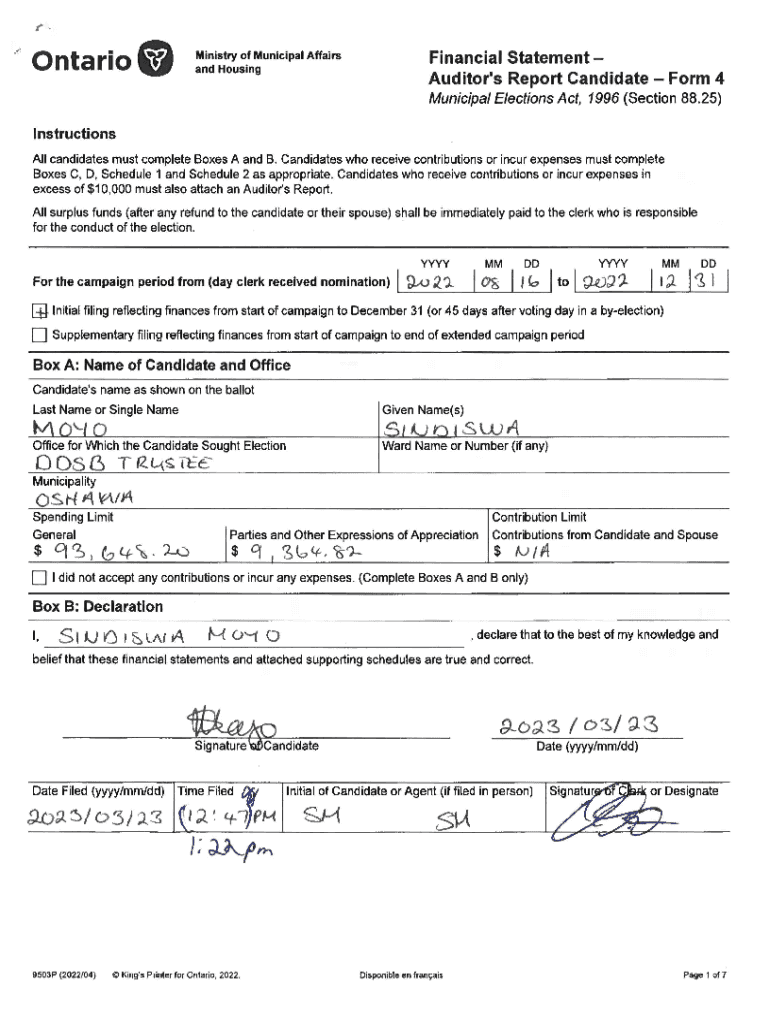 Fillable Online Financial Statement - Sindiswa Moyo - 2022 Fax Email Print - pdfFiller