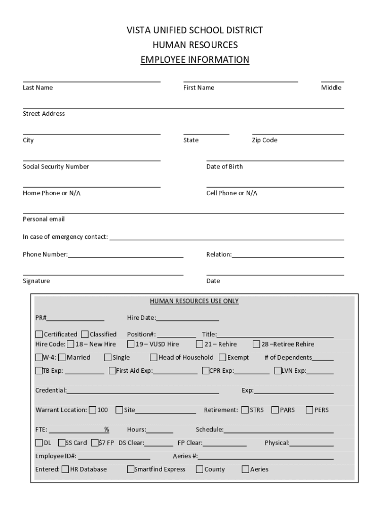 Fillable Online Employment VerificationPersonnel Services Division Fax ...