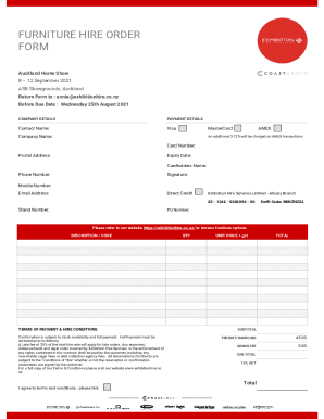 Fillable Online Auckland Home Show Order Form Master Templates Fax ...