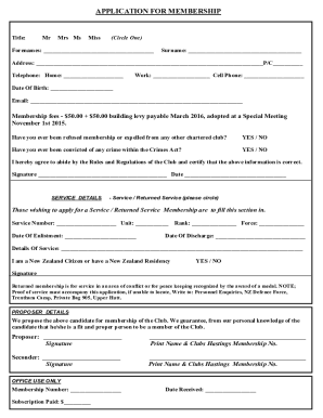 Fillable Online MEMBERSHIP FORM.pub Fax Email Print - pdfFiller